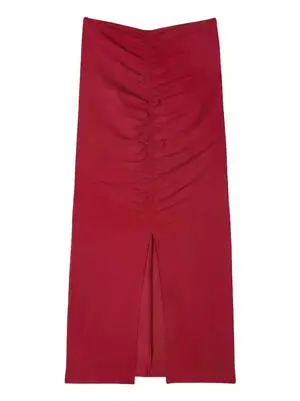 Patrizia Pepe Midi Skirt - Red
