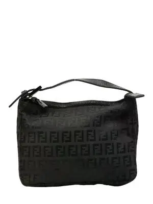 Fendi 20th Century Zucchino Canvas Handbag - Grey