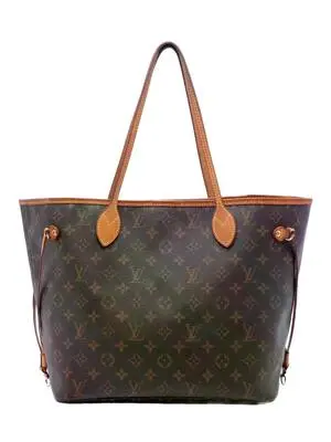 LOUIS VUITTON 2019 Monogram Neverfull Mm Tote Bag - Brown