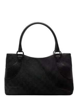 Gucci Gg Canvas Tote Bag - Black
