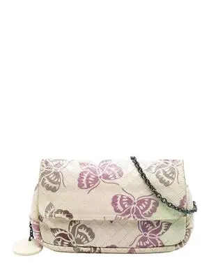 Bottega Veneta Small Nappa Intrecciomirage Butterfly Chain Crossbody Bag - Brown