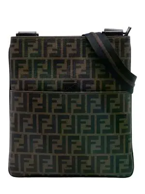 Fendi Zucca Spalmati Crossbody Bag - Brown