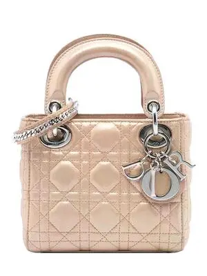 Dior 2015 Mini Lady Satchel - Neutrals