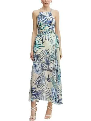 Guess Floral-print Sleeveless Top - Neutrals
