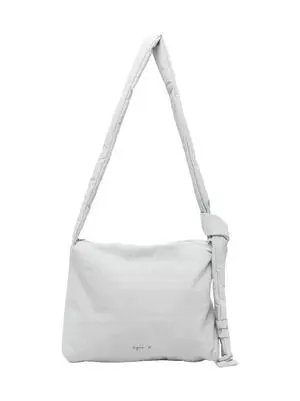 AGNES B. Logo-print Shoulder Bag - Grey