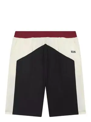 Gcds Color-block Track Shorts - Black