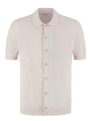 GRAN SASSO Open-knit Short-sleeve Shirt - Neutrals
