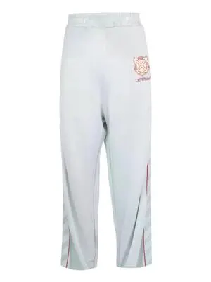 Off-White Diagonals Logo-print Track Pants - Blue