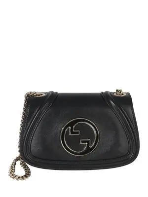Gucci Calfskin Blondie Chain Shoulder Bag - Black