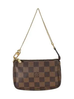 LOUIS VUITTON Damier Ebene Canvas Pochette Accessories - Brown