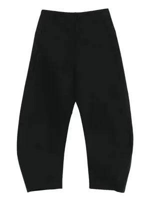 AMOMENTO Curved-seam Trousers - Black
