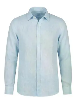 120% Lino Long-sleeve Shirt Blue