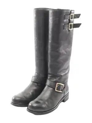 JIMMY CHOO Engineer Leather Boots - Black