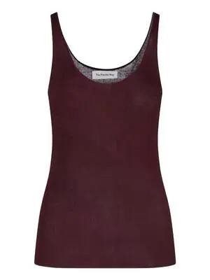 THE FRANKIE SHOP Rivo Knit Tank Top Red