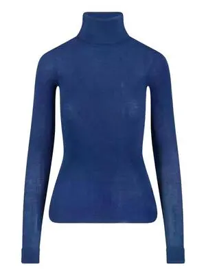 THE FRANKIE SHOP Utica Roll-neck Sweater - Blue