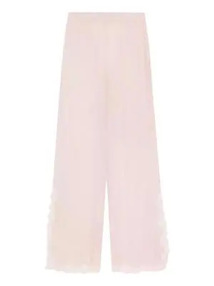16Arlington Ricci Lace-trim Trousers - Pink