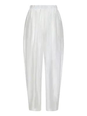 DARKPARK Sheer Balloon-leg Trousers - White