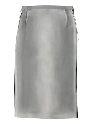 MAISON MARGIELA Reverse-effect Straight Skirt - Grey