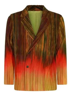 Issey Miyake Pleated Blazer - Red