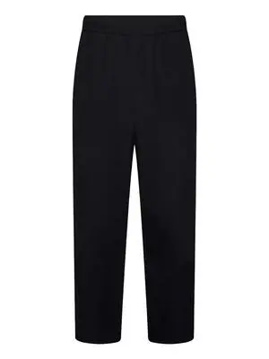 Emporio Armani Elasticated-waistband Trousers - Black
