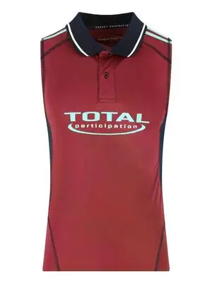 Martine Rose Sleveless Polo Shirt - Red