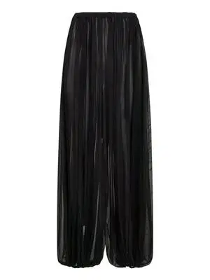 Giuseppe Di Morabito Pleated Silk Trousers - Black