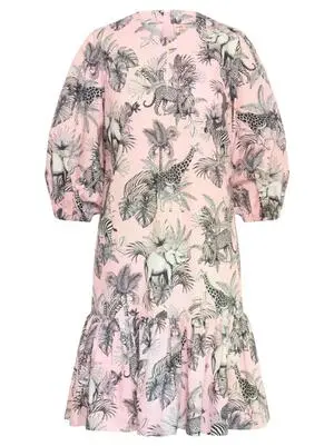 MAISON COMMON Animal-print Mini Dress - Pink