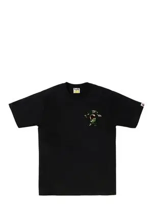 A BATHING APE Abc Camo College T-shirt - Black