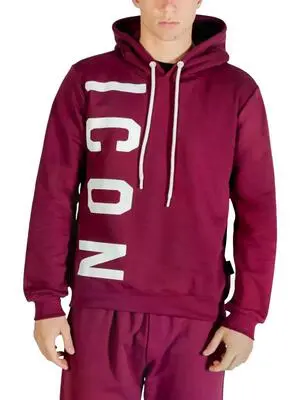 ICON BRAND Logo-print Hoodie - Red