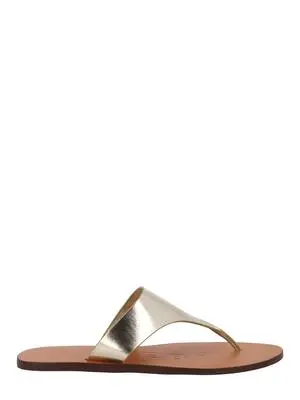 Manebí Sandalo Infradito In Pelle - Silver