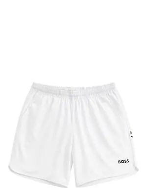 BOSS Shorts With Logo - White
