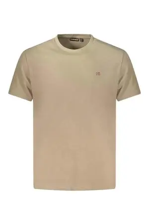 NAPAPIJRI Logo-patch Cotton T-shirt Neutrals