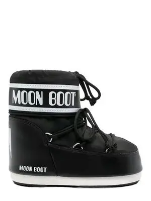 Moon Boot Logo Lace-up Boots - Black