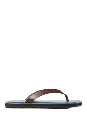 SCAROSSO Ascanio Leather Sandals - Blue