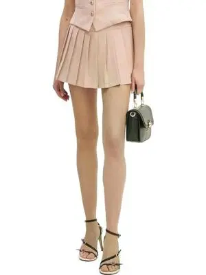 Guess Pleated Mini Skirt - Neutrals