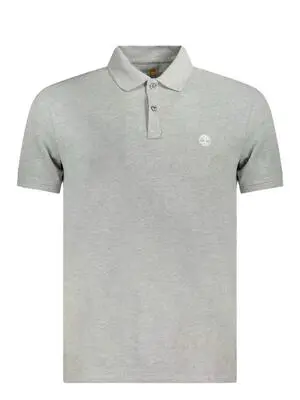 Timberland Logo-embroidered Cotton Polo Shirt - Grey