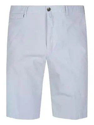 PT TORINO Button-fastening Cotton Shorts - Grey