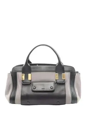 Chloé 2000s Alice Leather Tote Bag - Grey