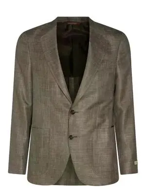 Canali Single-breasted Blazer - Brown