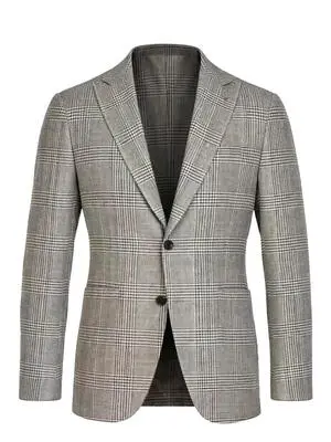 SARTORIO NAPOLI Prince Of Wales Sport Blazer - Brown