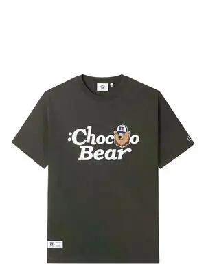 CHOCOOLATE Graphic-print Cotton T-shirt - Grey