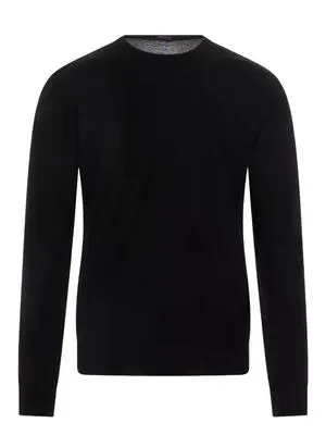 Kiton Long-sleeve Crew Neck Sweater - Black