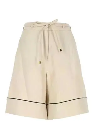 Agnona Tie-waist Shorts - Neutrals