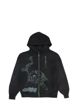 TRAVIS SCOTT X Fragment Design X Takashi Murakami Reborn Hoodie - Black