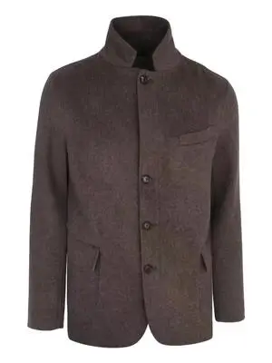 Luciano Barbera Button-up Jacket - Brown
