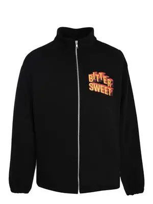 TEE LIBRARY Graphic-print Zip-up Jacket - Black