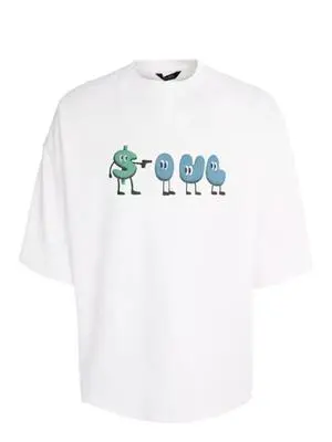 TEE LIBRARY Soul Vs $ Graphic-print T-shirt - White