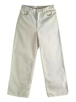 Auralee Straight-Leg Corduroy Trousers Neutrals
