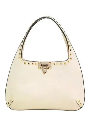 Valentino Garavani Rockstud Small Shoulder Bag - Neutrals