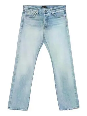 TOM FORD Logo-patch Jeans - Blue